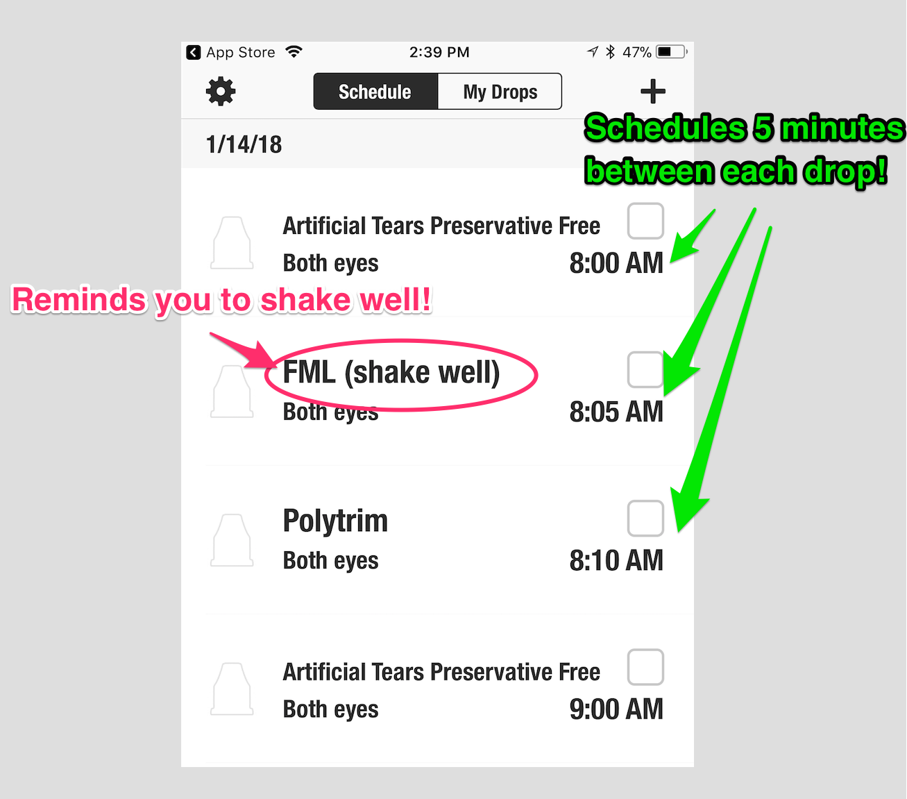 An Eye Drop Reminder for your Smartphone | Moran Eye Associates
