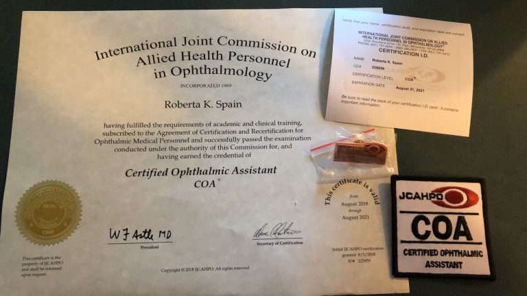 Another Staff Certification Achievement! | Moran Eye Associates